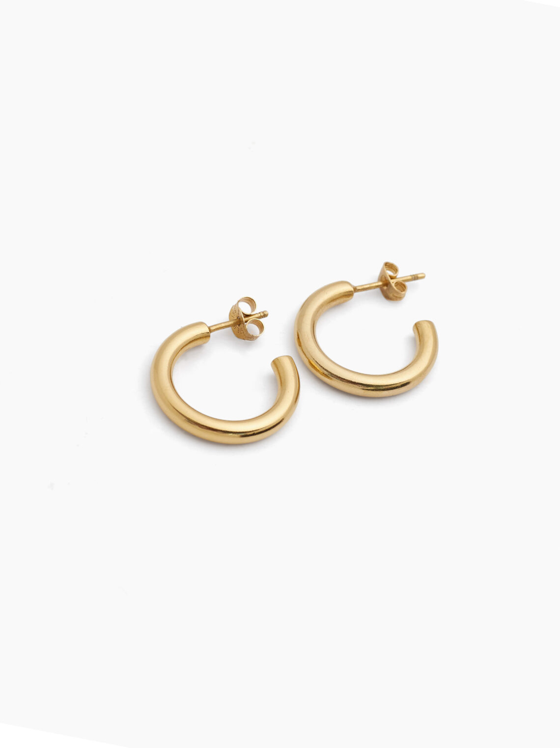 Small Gold Hoop Earrings - Tilly Sveaas Jewellery